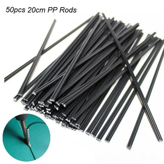 50Pc 200Mm Pp Black Plastic Welding Rods Car Bumper Repair Sticks ...