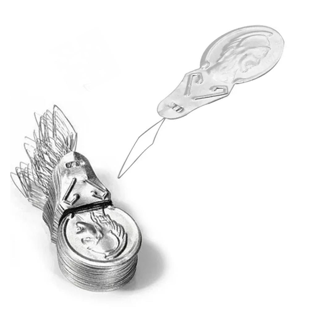 ₪50Pc Bow Wire Needle Threader Stitch Insertion Machine Thread Sewing ...