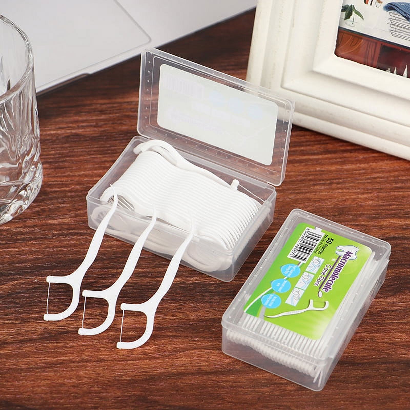50Pc Dental Floss Flosser Pick Tooth Cleaning Interdental Pick Oral ...