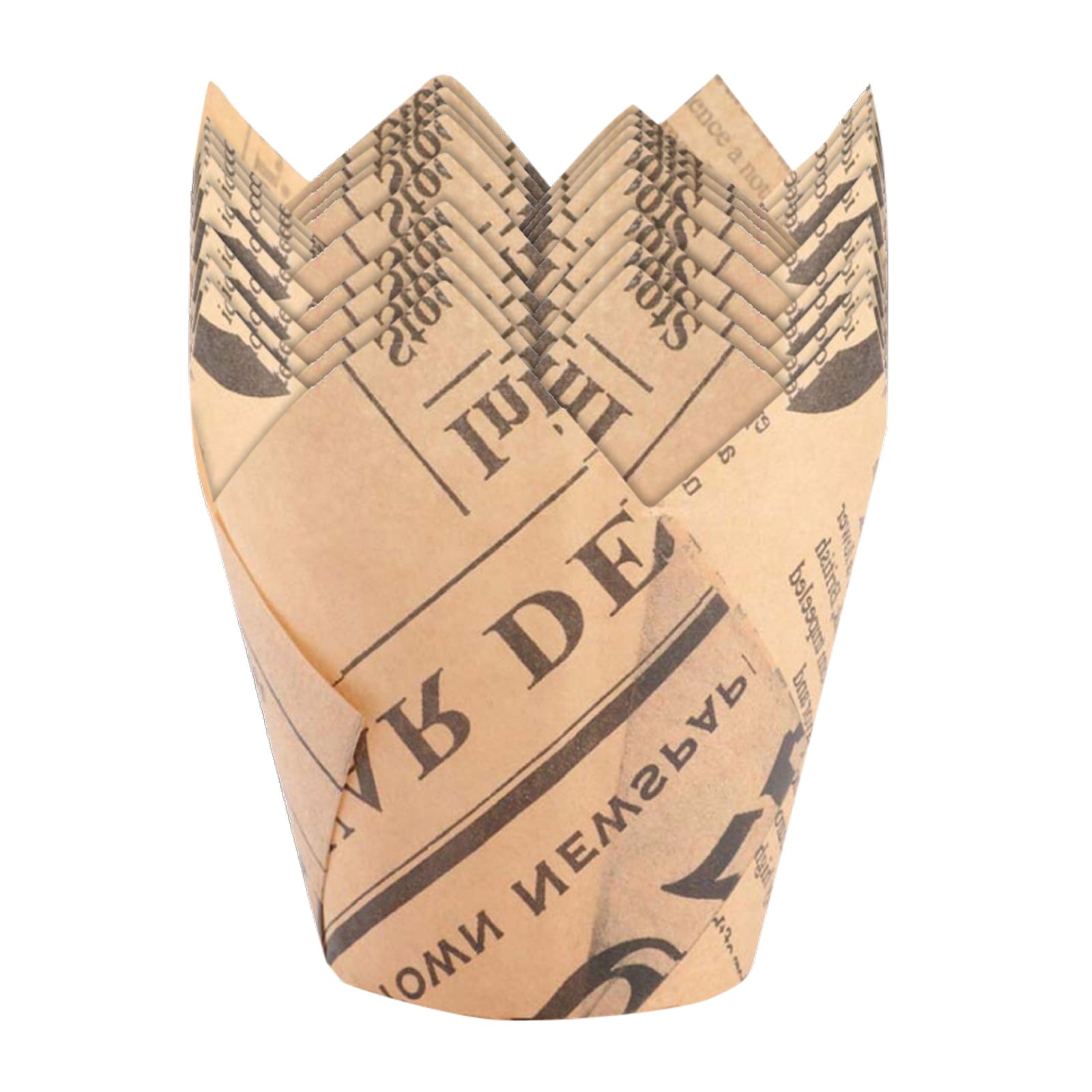 50Pc Tulip Paper Cups Clearance! Cupcake Liners for Baking Nonstick ...