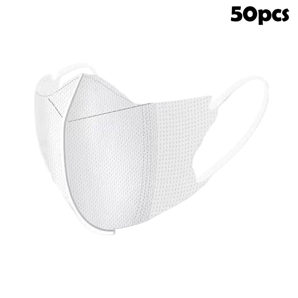 50Pc White Elastic Band Bundle New Summer Mask For Women With High ...