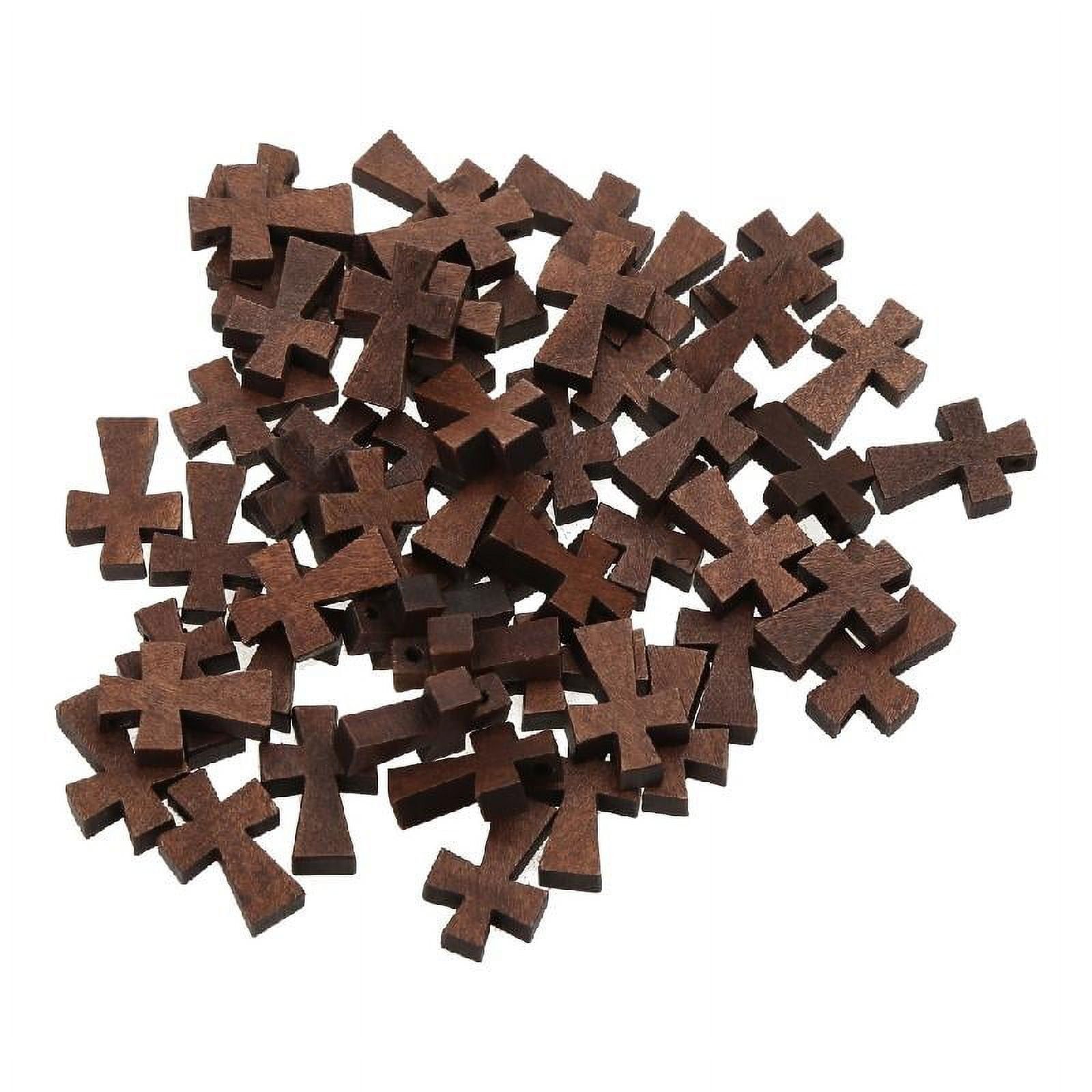 50Pc Wood Handheld Cross Hand Held Palm Cross Prayer Cross Comfort DIY ...