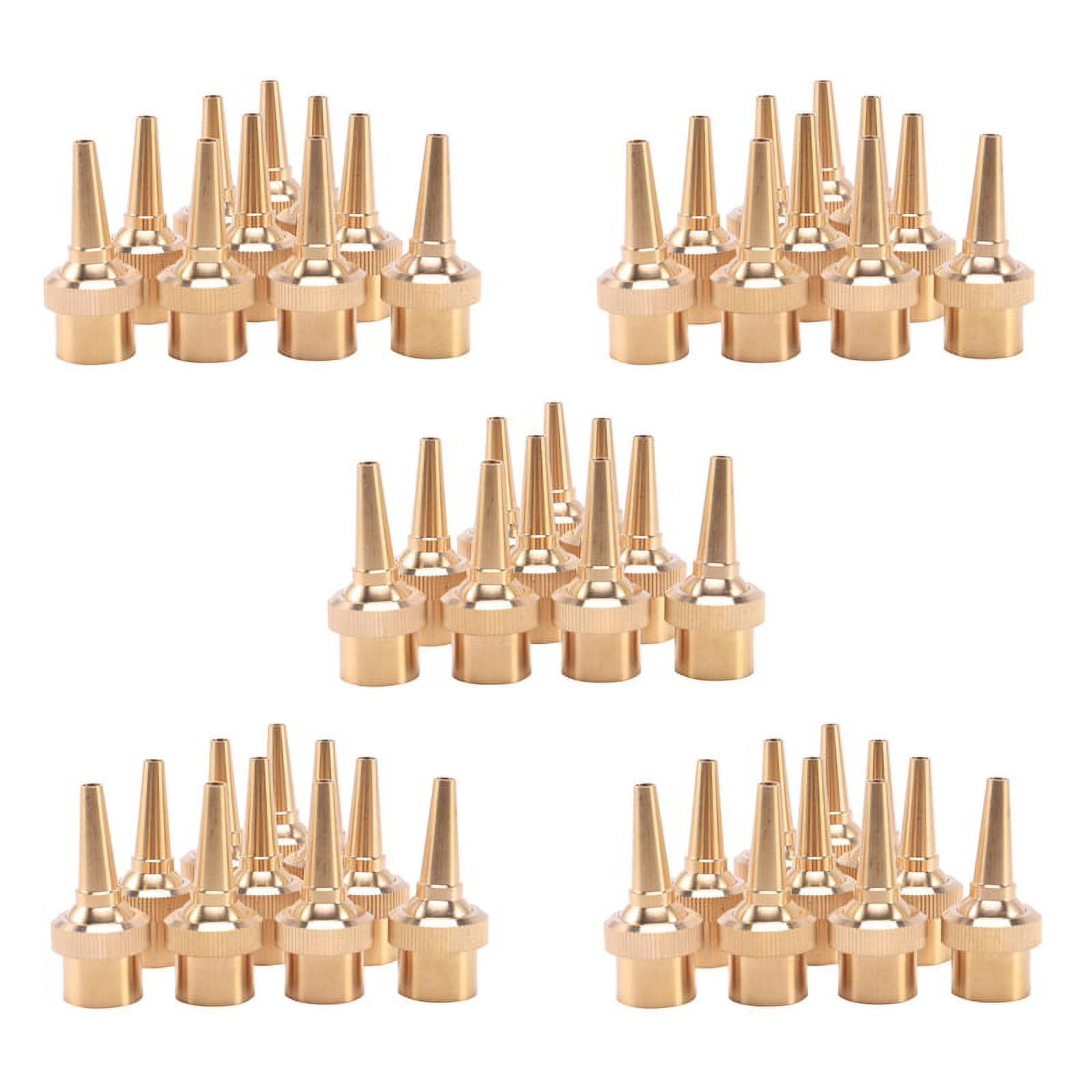 50Pcs 1/2 Inch DN15 Brass Jet Straight Adjustable Fountain Water ...