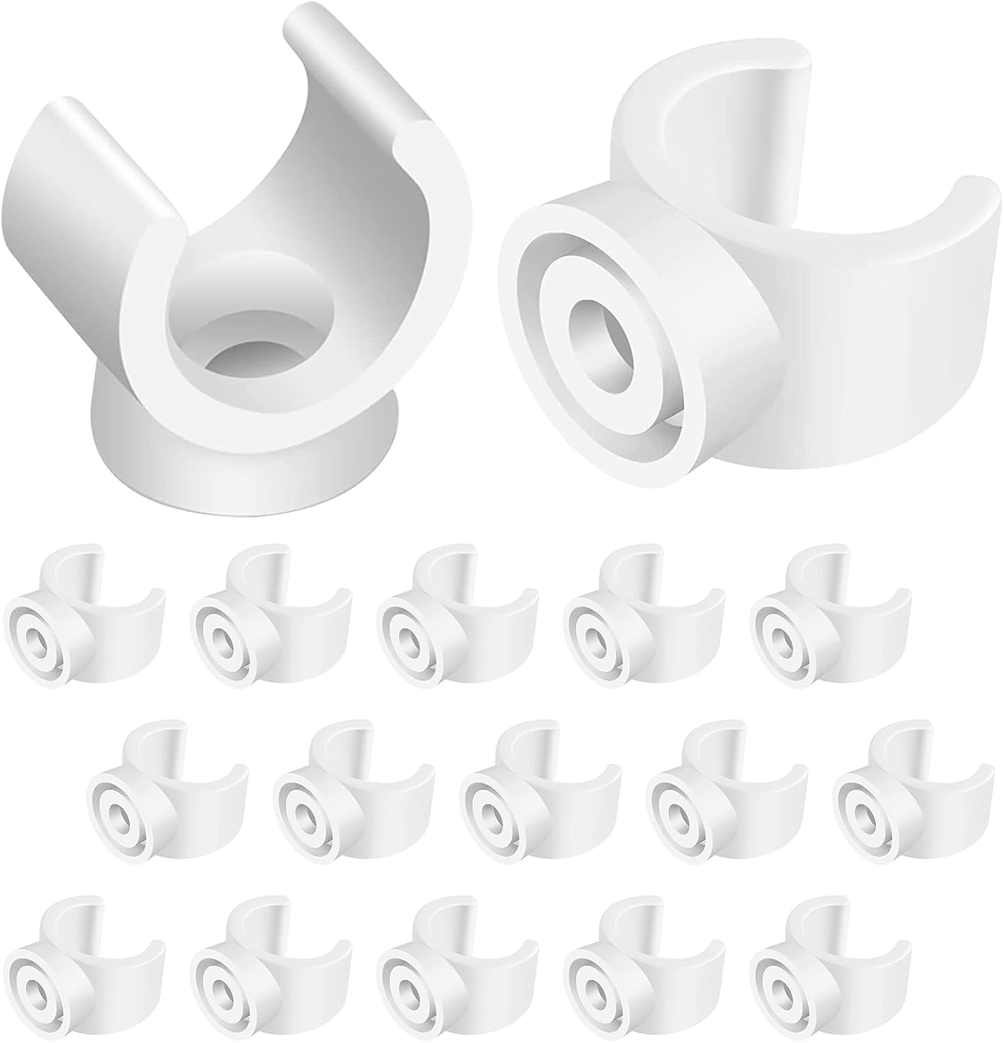 50Pcs 1/2 Inches PEX Pipe Holders Clips,White Plastic Buckle Holders ...