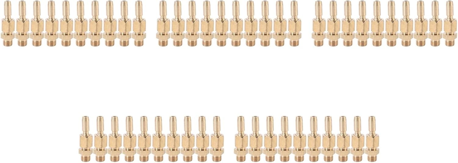 50Pcs 1/8 Inch DN6 Brass Gushing Spray Water Fountain Nozzles Universal ...