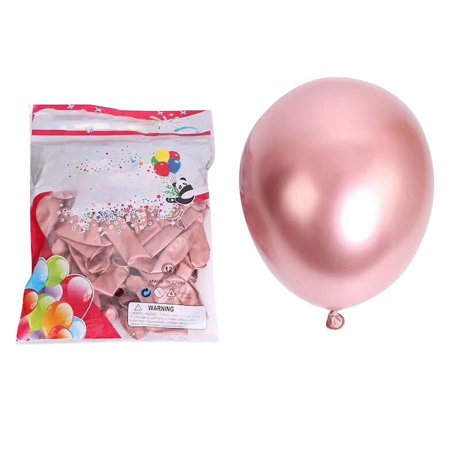 50Pcs 10 Inch Metallic Latex Balloons Thick Chrome Glossy Metal Pearl ...