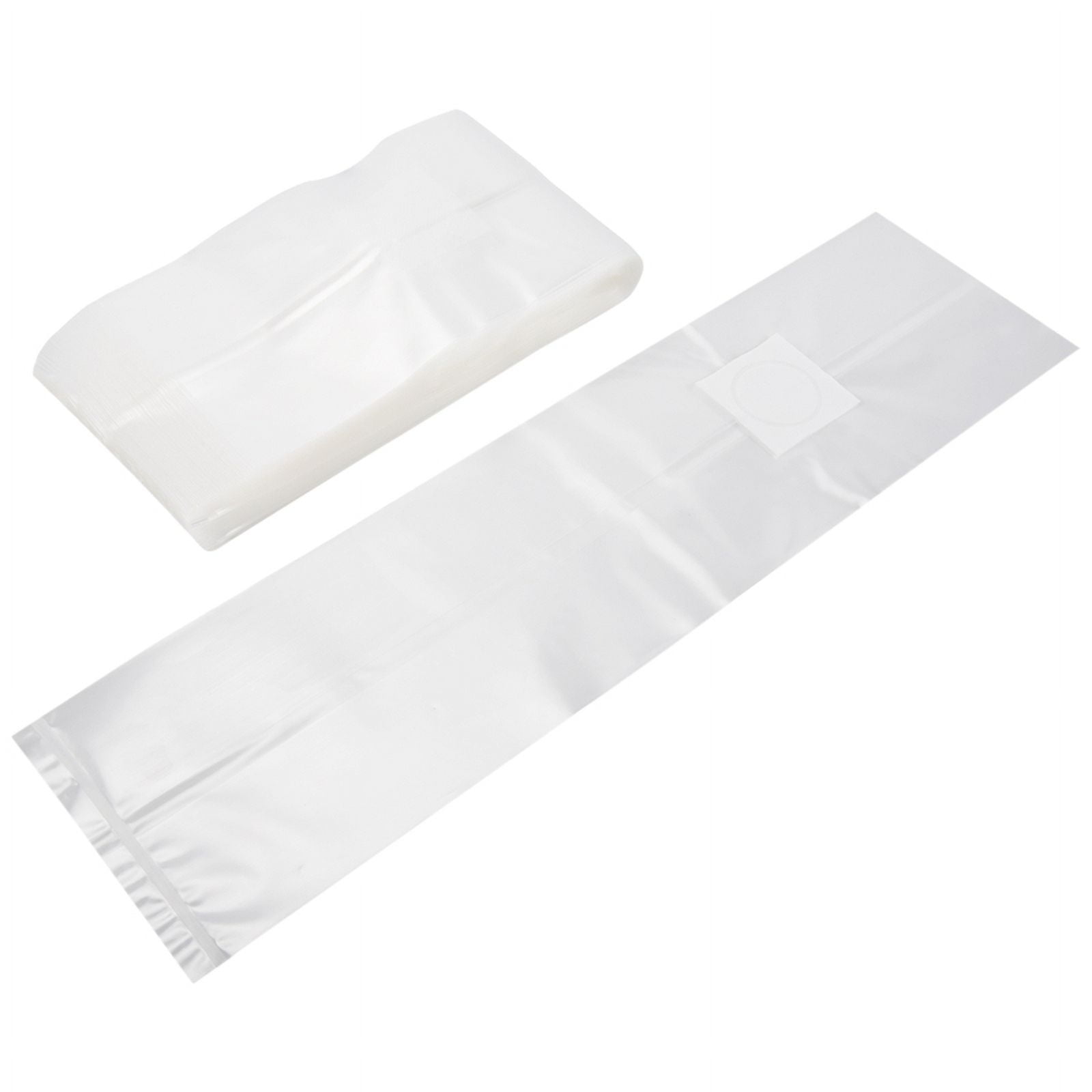 50Pcs 10x20 Inch PVC Mushroom Spawn Grow Bag Substrate Hight Temp Pre ...