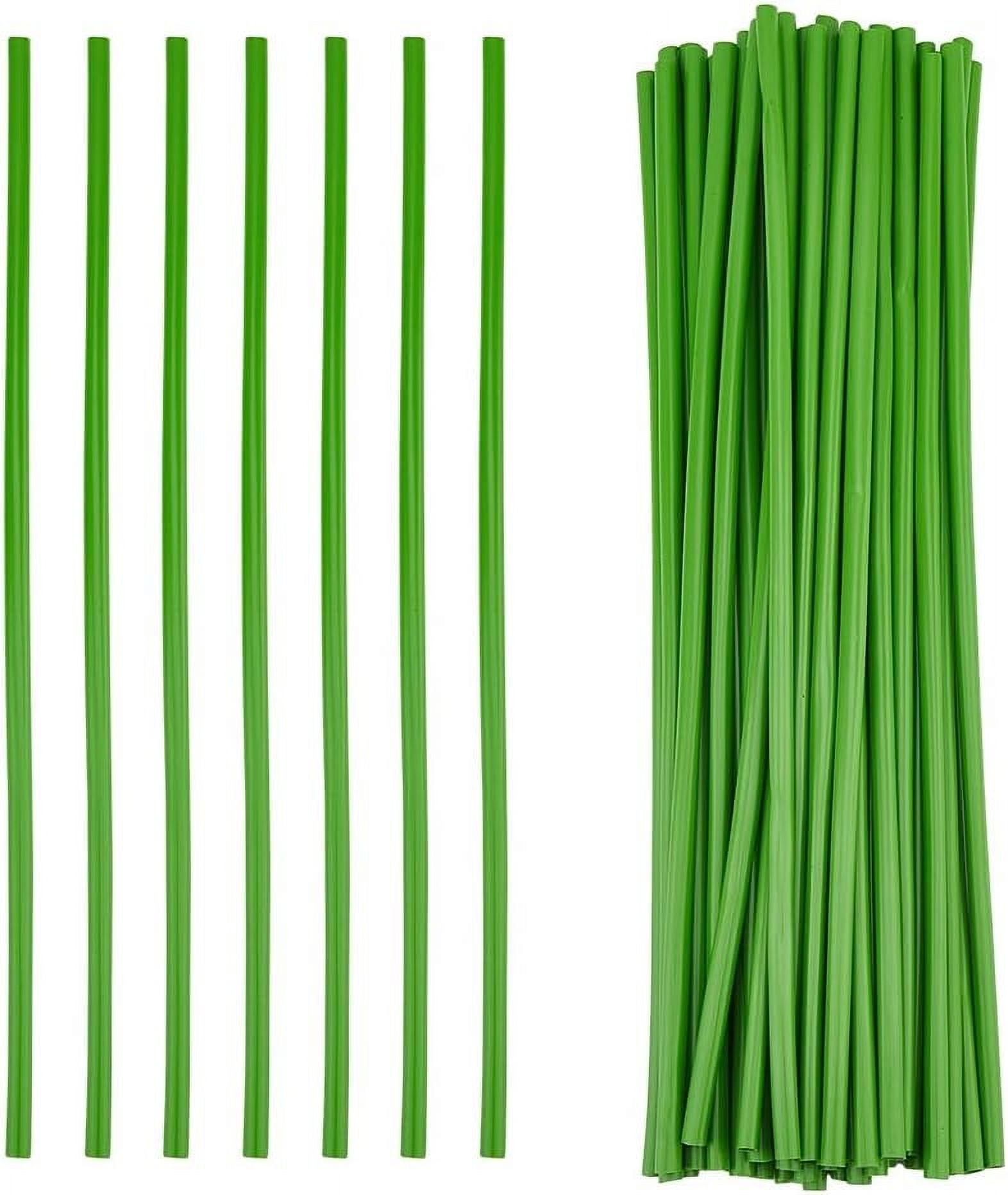 50Pcs 11.8inch Artificial Flower Stem Covers Lime Green Flower Branch ...