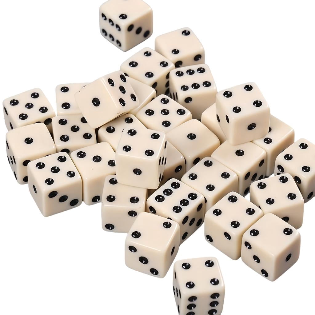50Pcs 12mm Square Border Die for Table Contests Math Teaching Permanent ...