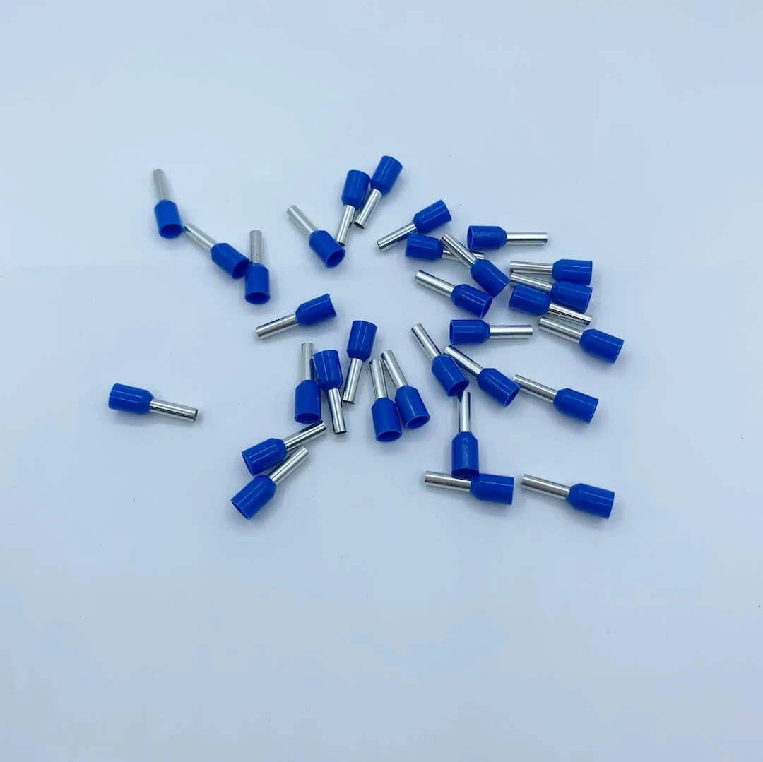 50Pcs 14 Gauge Wire Ferrule Amplifier Ferrules 14 Awg Tin Copper Amp ...