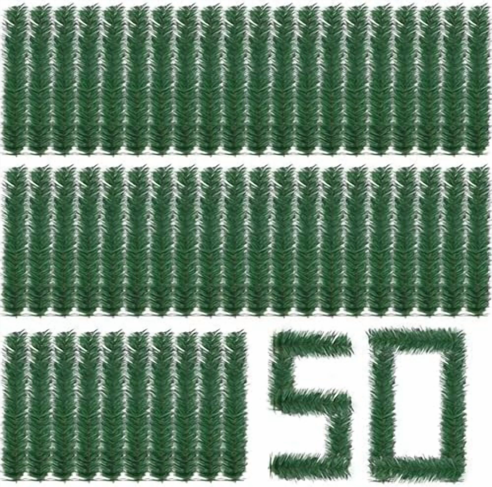 50Pcs 16Inch Christmas Garland Ties for Banister Staircase Artificial ...