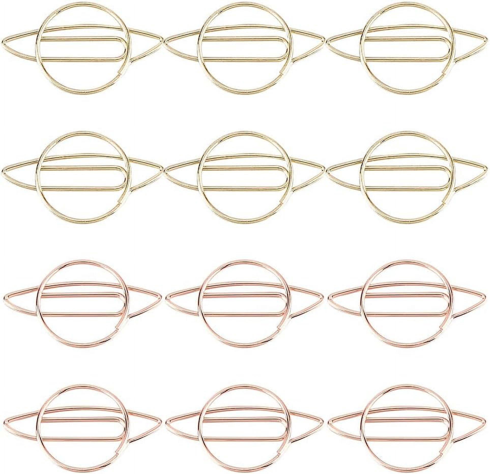 50Pcs 2 Colors Planet Paperclips Bookmarks Planner Clips Document ...