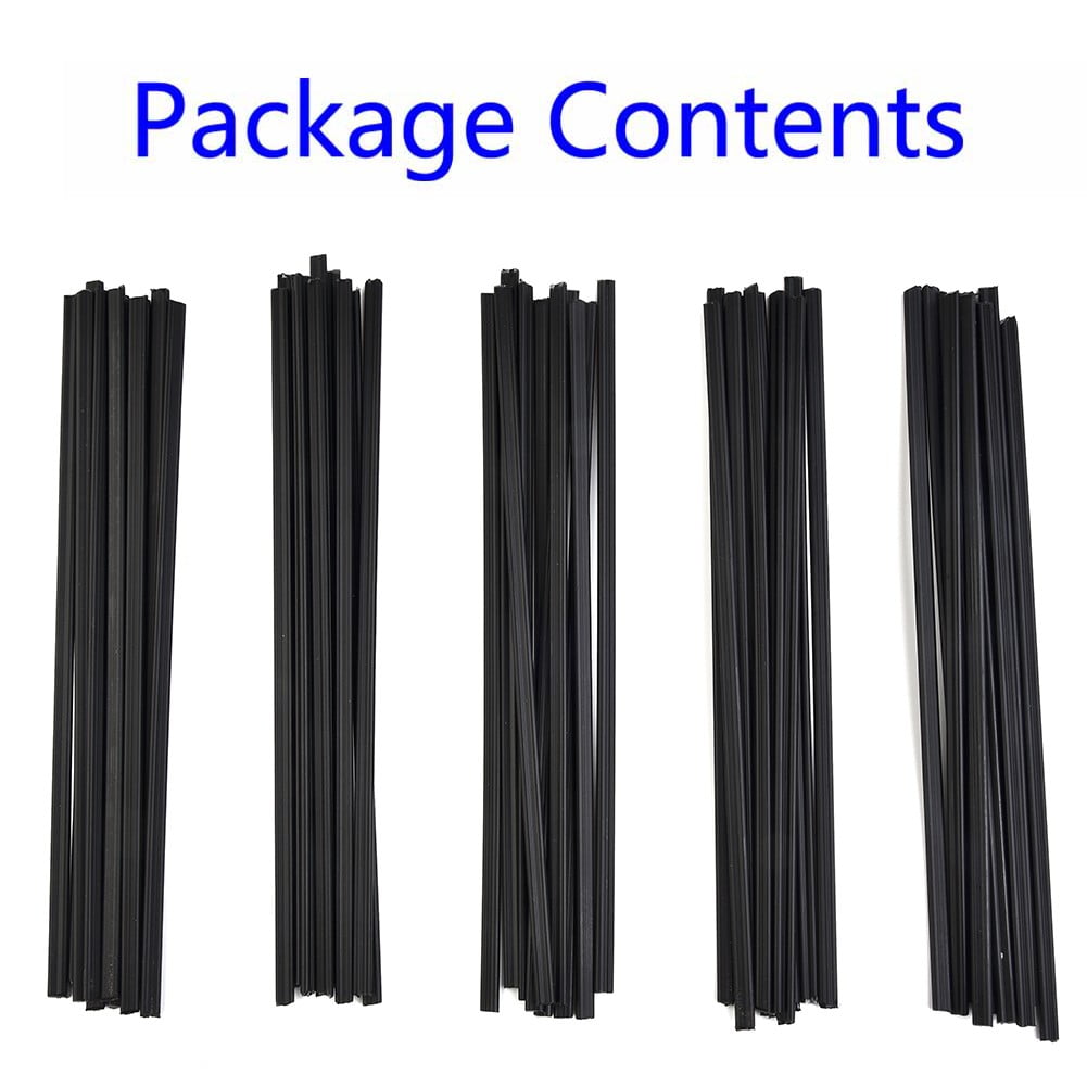 50Pcs 200mm PP Black Plastic Welding Rods Car Bumper Repair Sticks ...