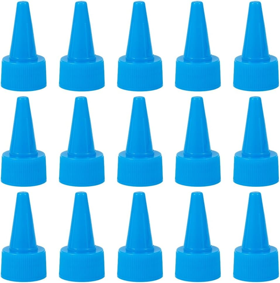 50Pcs 24/410 Plastic Squeeze Bottle Cap 24mm Inner Diameter Dispensing ...