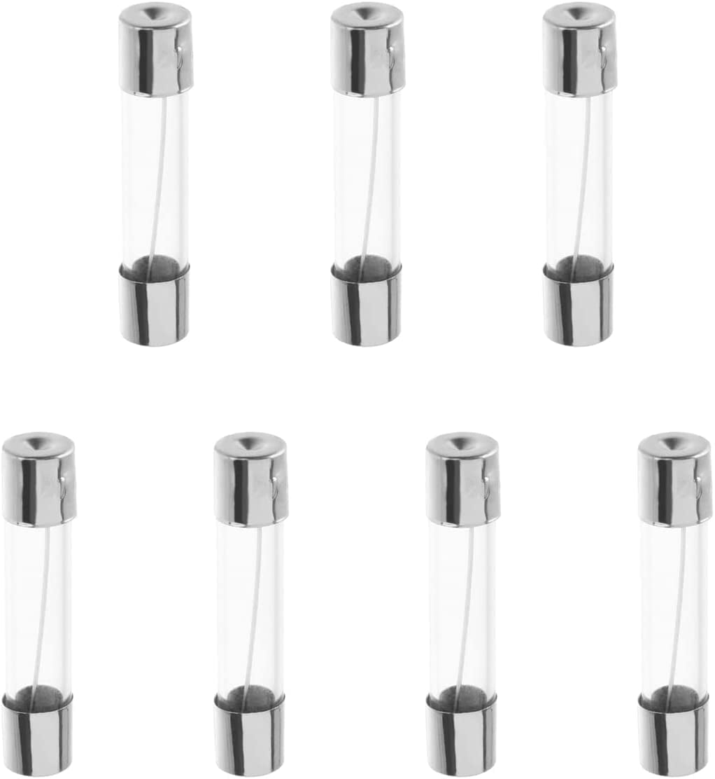 50 Pcs 6mm x 30mm Fast-Blow Glass Fuse 250V 10A Small Flat Tube Fuses ...