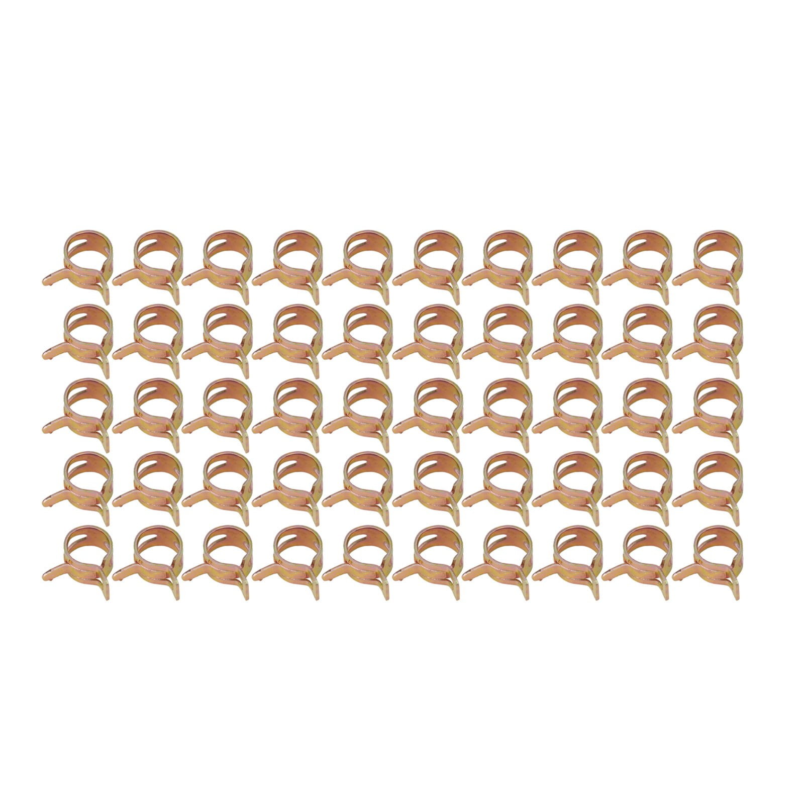 50Pcs 3/8" 10mm Spring Clip Clamp Fuel Oil Line Silicone Vacuum Hose ...