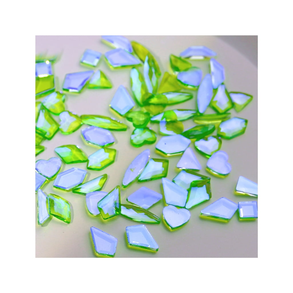 50Pcs 3D Glass Nails Jewelry DIY Manicure Decals Crystal Gems Nail Art ...