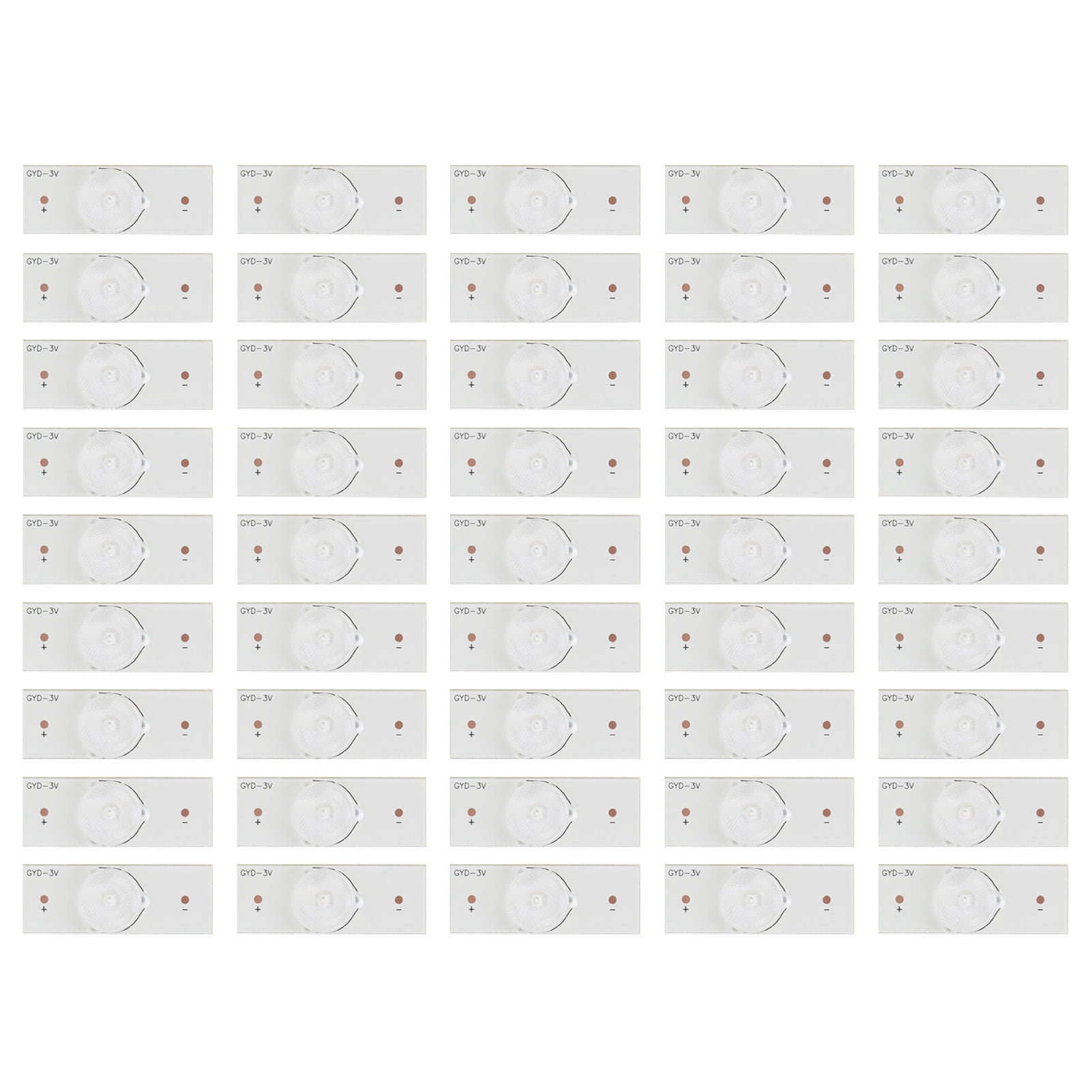 50Pcs 3V SMD LED Lens Fiberglass Board Lamp Beads for 32-65 inch LED TV ...