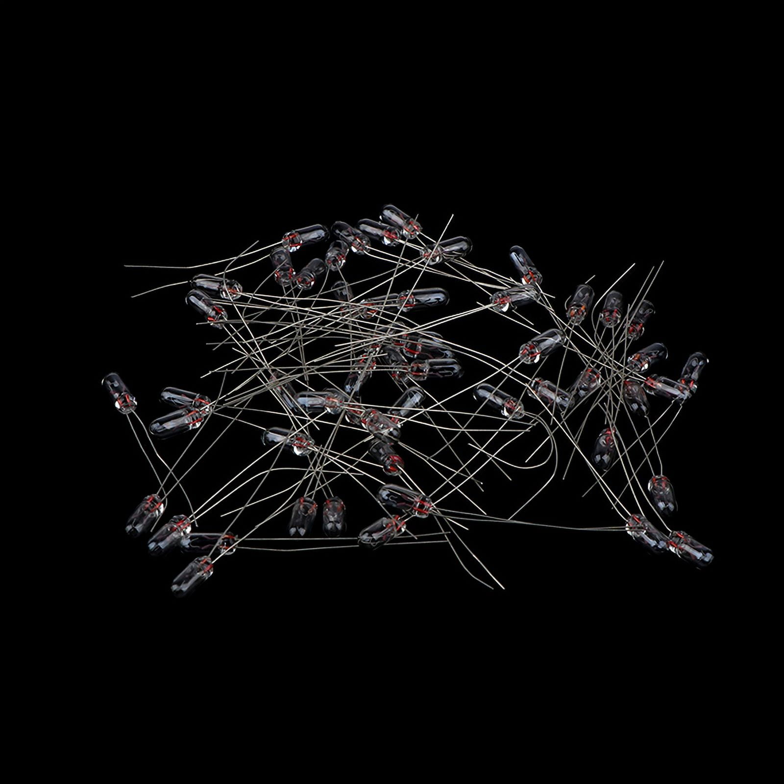 50Pcs 3mm 12V Edison Miniature Neon Indicator Lamp Incandescent ...