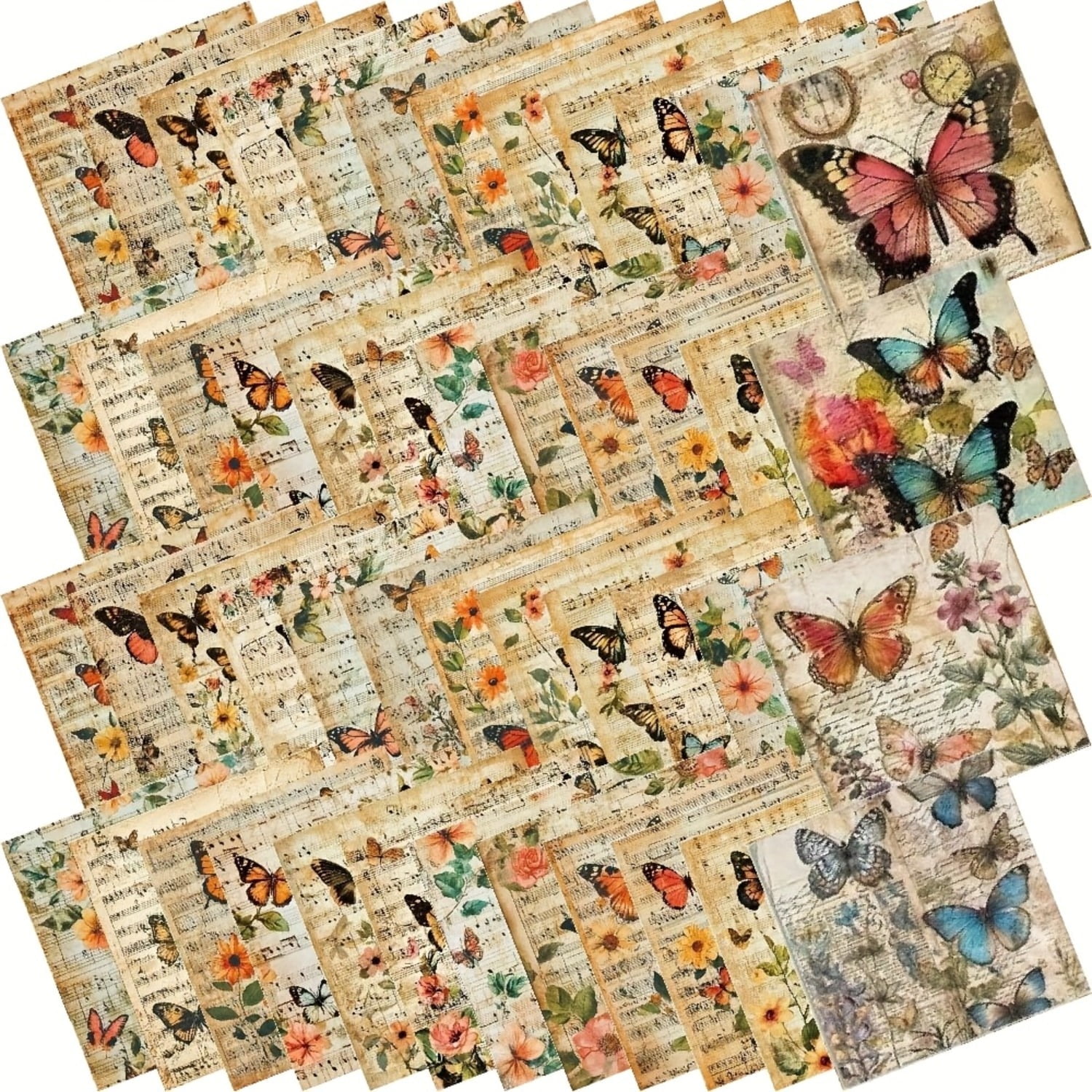 50Pcs 4"x4" Precut Fabric Squares, DIY Patchwork Bundle for Sewing and ...