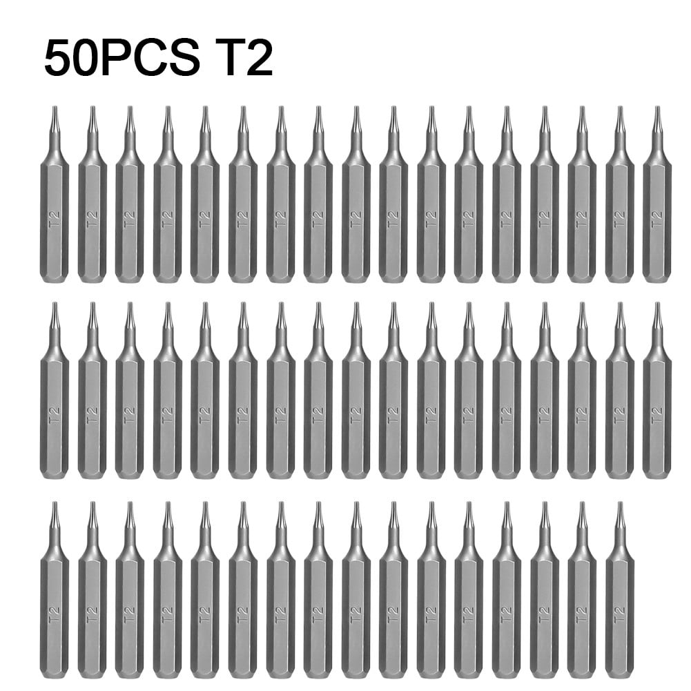 50Pcs 4Mm Small Hex Shank Screwdriver Bits Set Torx Batch Head for ...