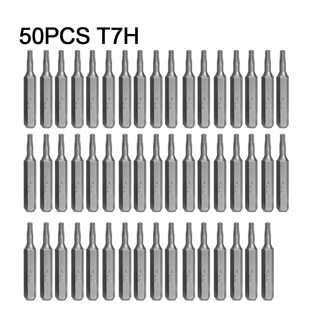 50Pcs 4mm Small Hex Shank Screwdriver Bits Set for Torx Plum Blossom ...