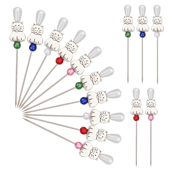 50Pcs 5 Colors Iron Head Pins Dressmaking Pin for DIY Sewing Crafts ...