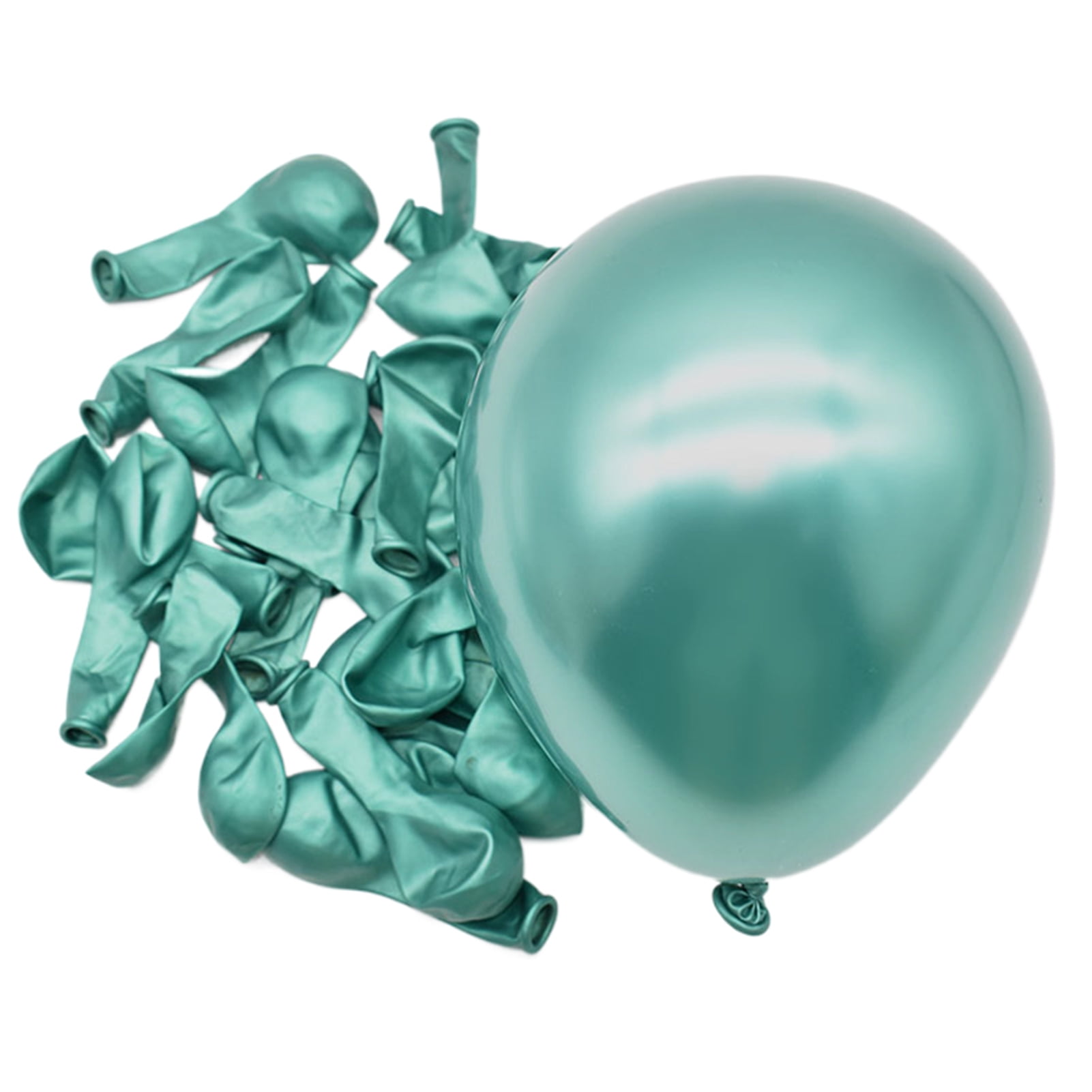 50Pcs 5 Inches Metallic Balloon Shiny Multi-colors Thicker Leakproof ...