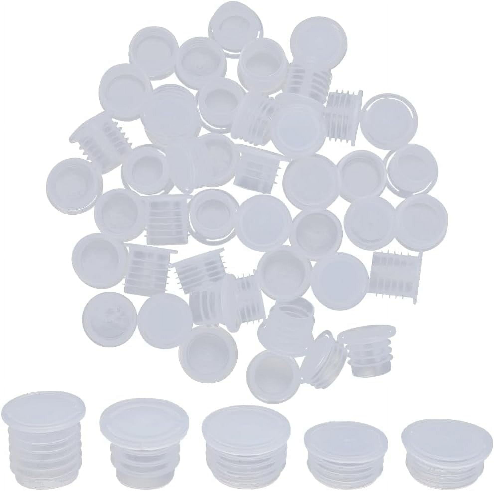 50Pcs 5 Sizes Salt and Pepper Shaker Stoppers with Pull Tab Reusable ...