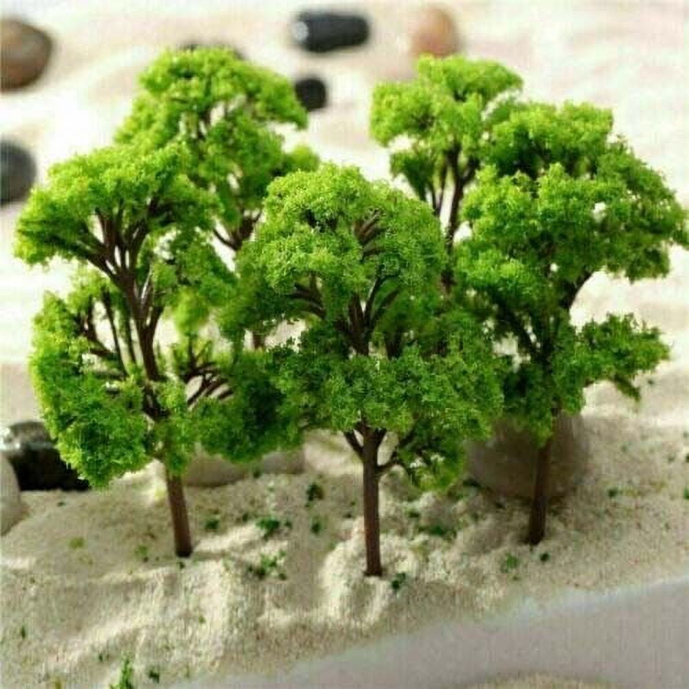 50Pcs 55mm HO Scale Model Trees Train Railroad Wargame Park Landscape ...