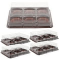 UEETEK Mooncake Packing Good Grade Plastic Transparent Design 50Pcs ...