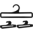 50Pcs 7.7in Black Plastic Multi-Purpose Hanging Racks for Scarves ...