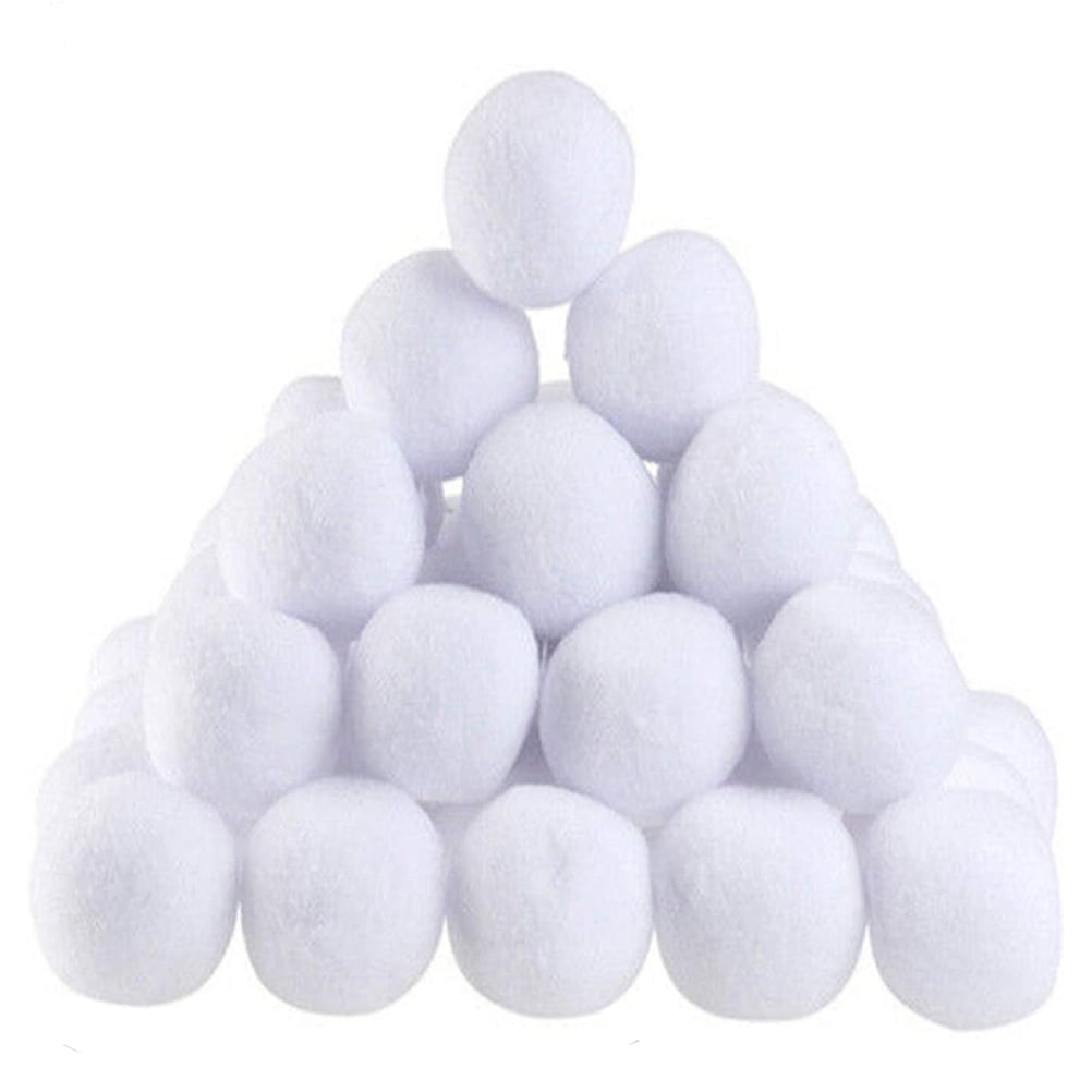50Pcs 7cm Kids Snowball Indoor Snowball Fight Fake Snowballs Realistic ...