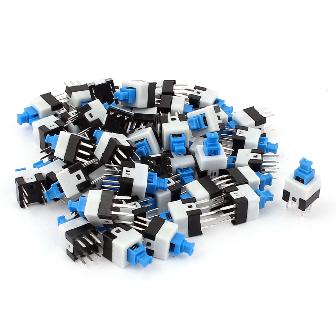 50Pcs 7mm x 7mm 6 Pin PCB Momentary DIP Push Button Switch - Walmart.com