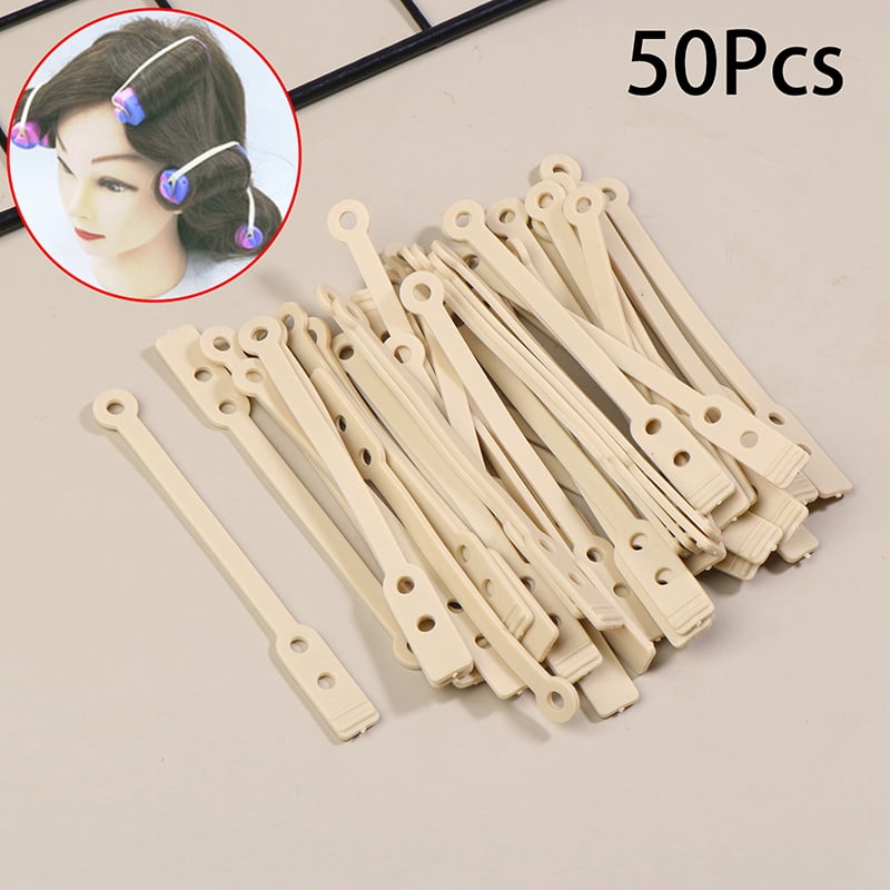 50Pcs 9.5*1cm Salon Perming Cold Rods Rubber Band Durable Hair Roller ...