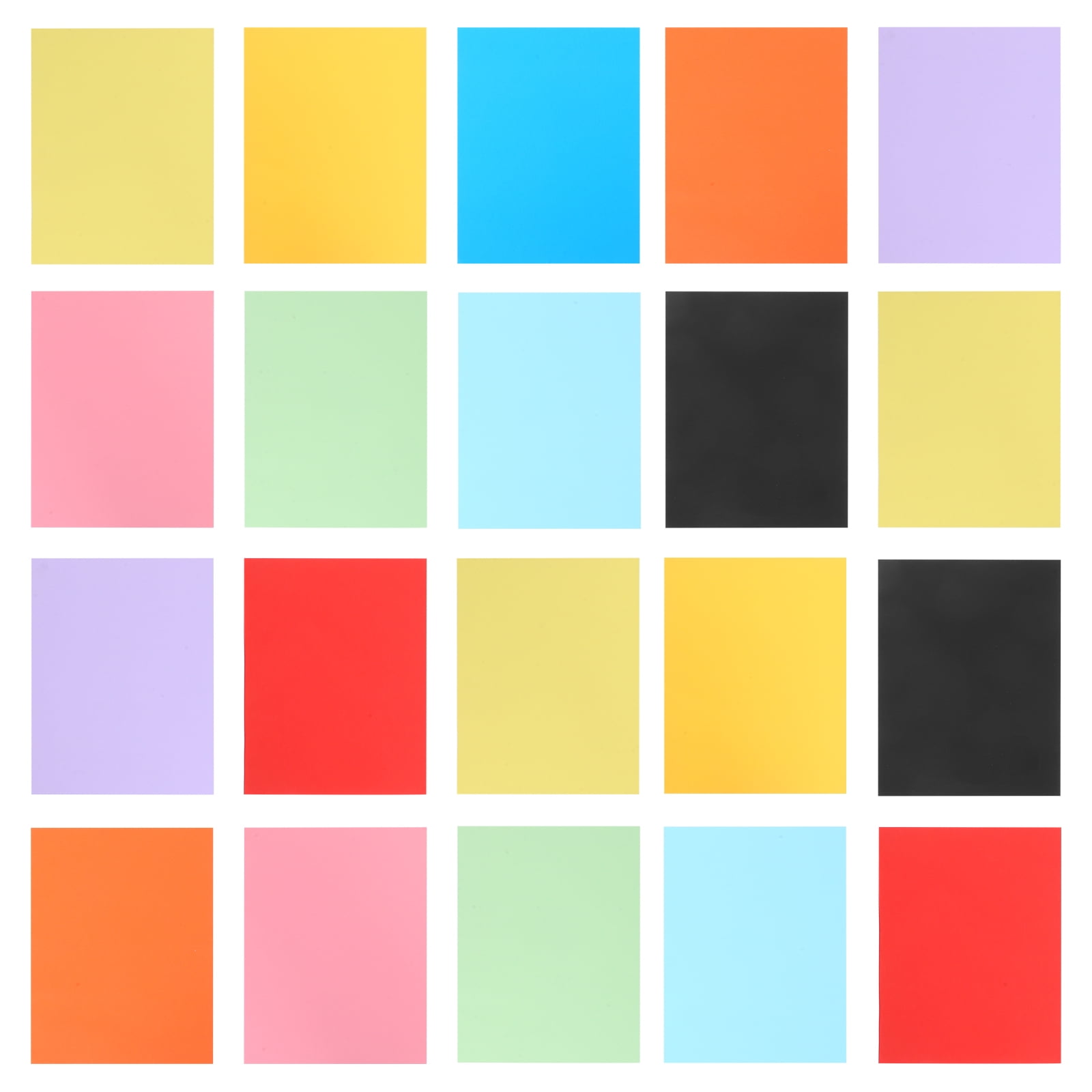 50pcs A3 200g Colored Cardstock Paper Multi Color Poster Sheets Thick ...