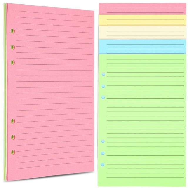 50Pcs A5 Filler Paper Planner Refill Paper Loose Leaf Binder Paper ...
