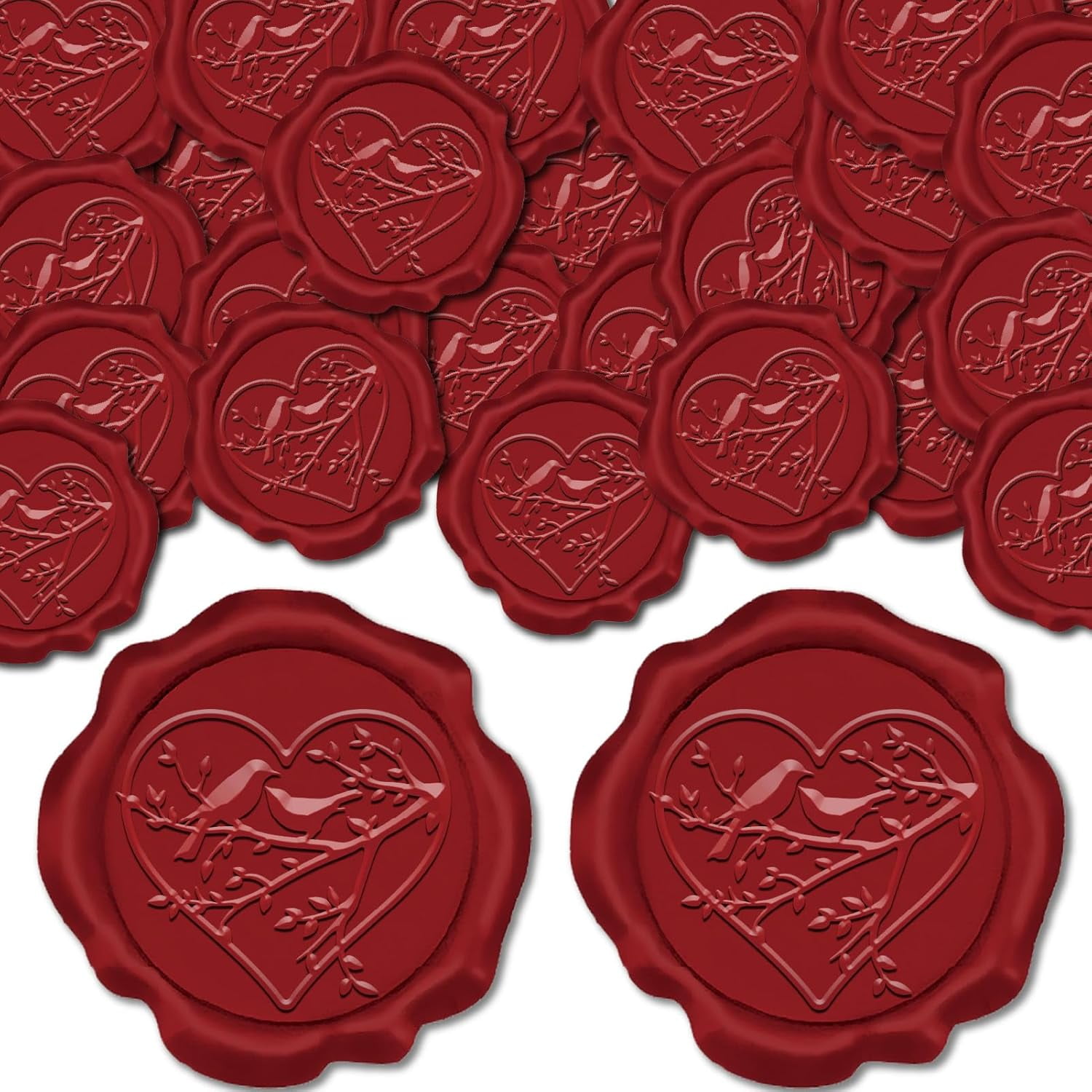 50Pcs Adhesive Wax Seal Stickers Envelope Seal Decoration For Craft ...