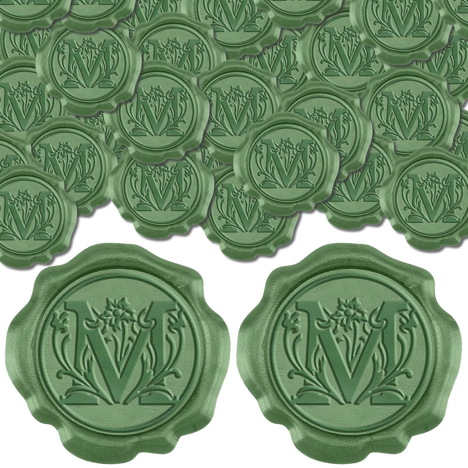 50Pcs Adhesive Wax Seal Stickers Envelope Seal Decoration For Craft ...