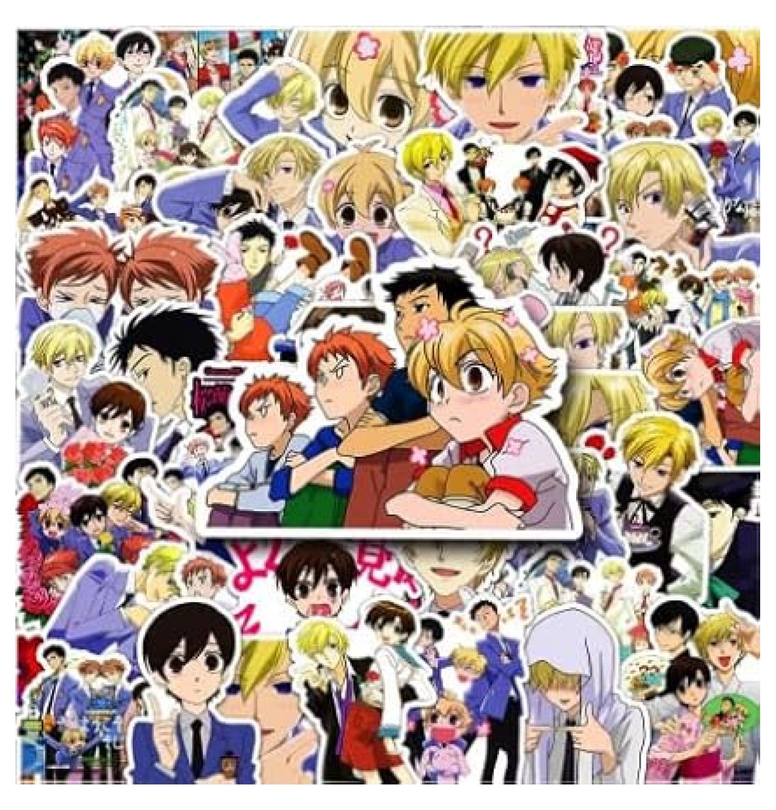 50Pcs Anime Stationery Stickers Ouran High School Host Club Sticker ...