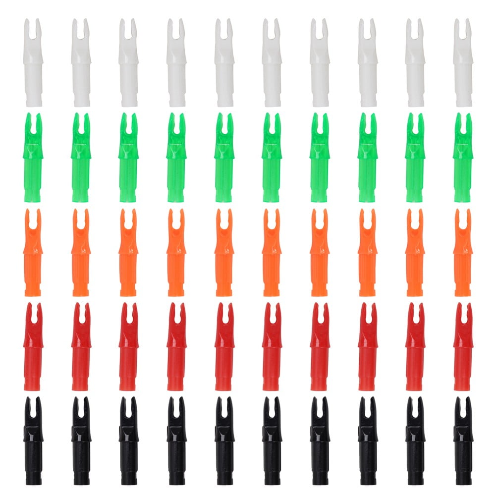 50Pcs Archery Arrow Nocks .244/6.20mm ID Plastic Insert Carbon Arrow ...
