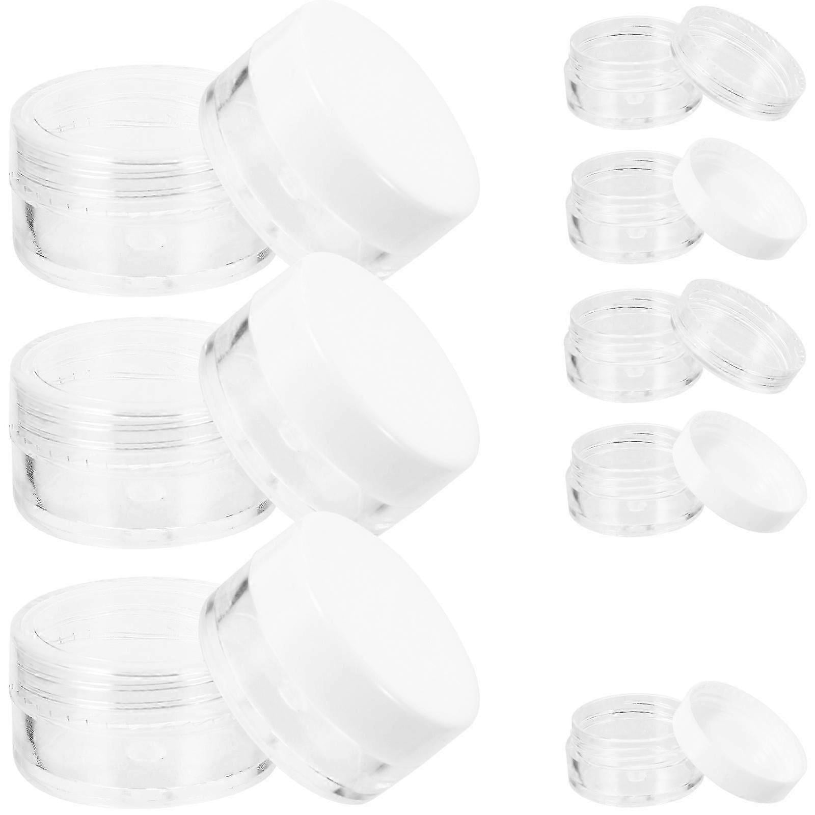 50Pcs Assorted Color Empty Cream Jars Round Containers For Artists ...