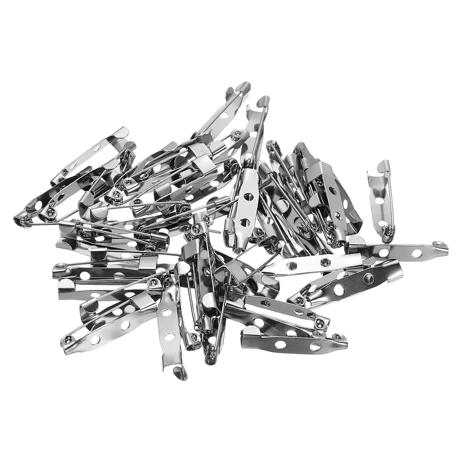 50Pcs Badge Pins, 25mm Safety Pins Bar Badge Pins Name Tag Pin Bulk ...