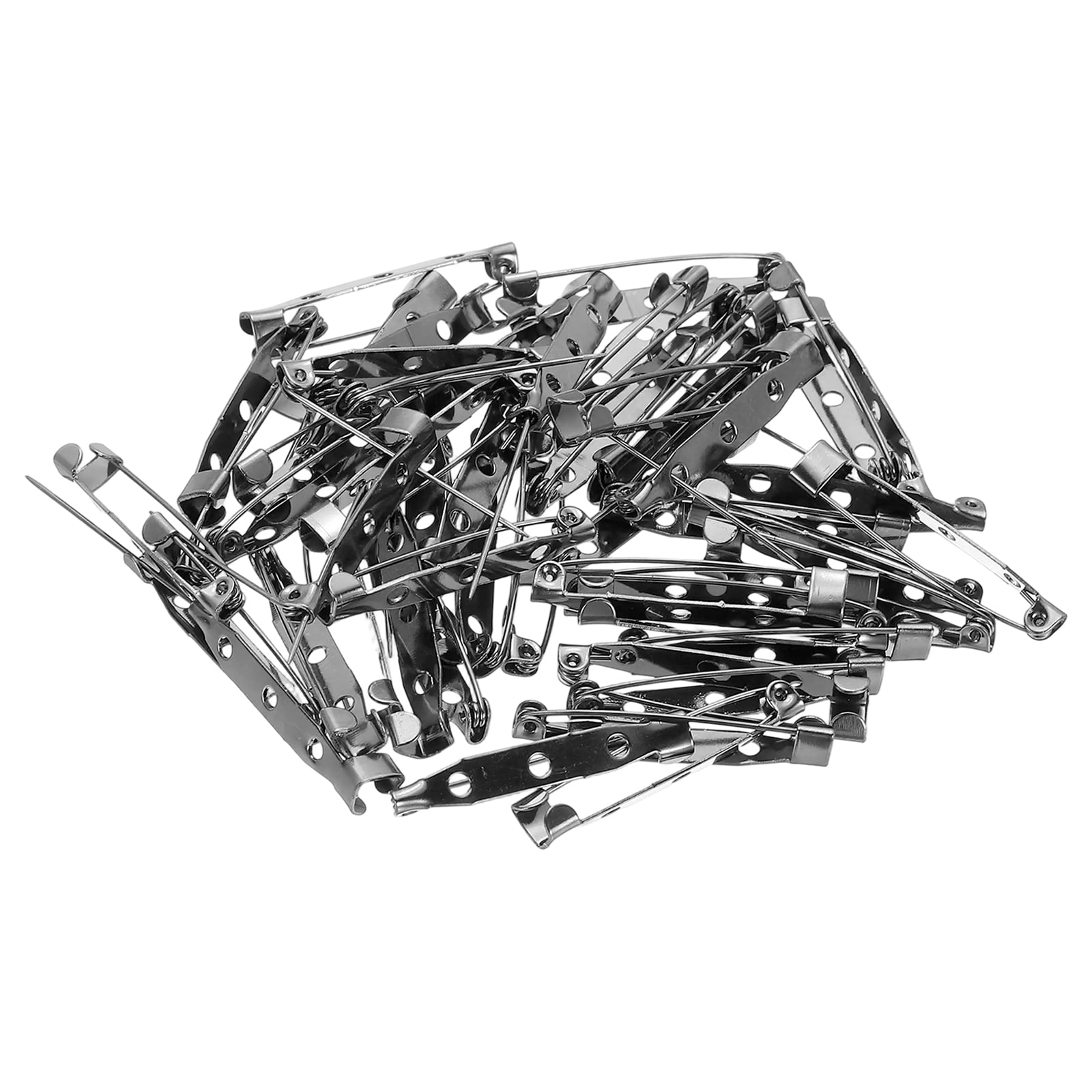 50Pcs Badge Pins, 35mm Safety Pins Bar Badge Pins Name Tag Pin Bulk ...