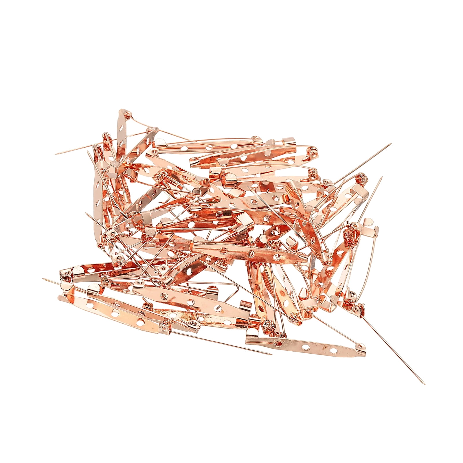 50Pcs Badge Pins, 40mm Safety Pins Bar Badge Pins Name Tag Pin Bulk ...