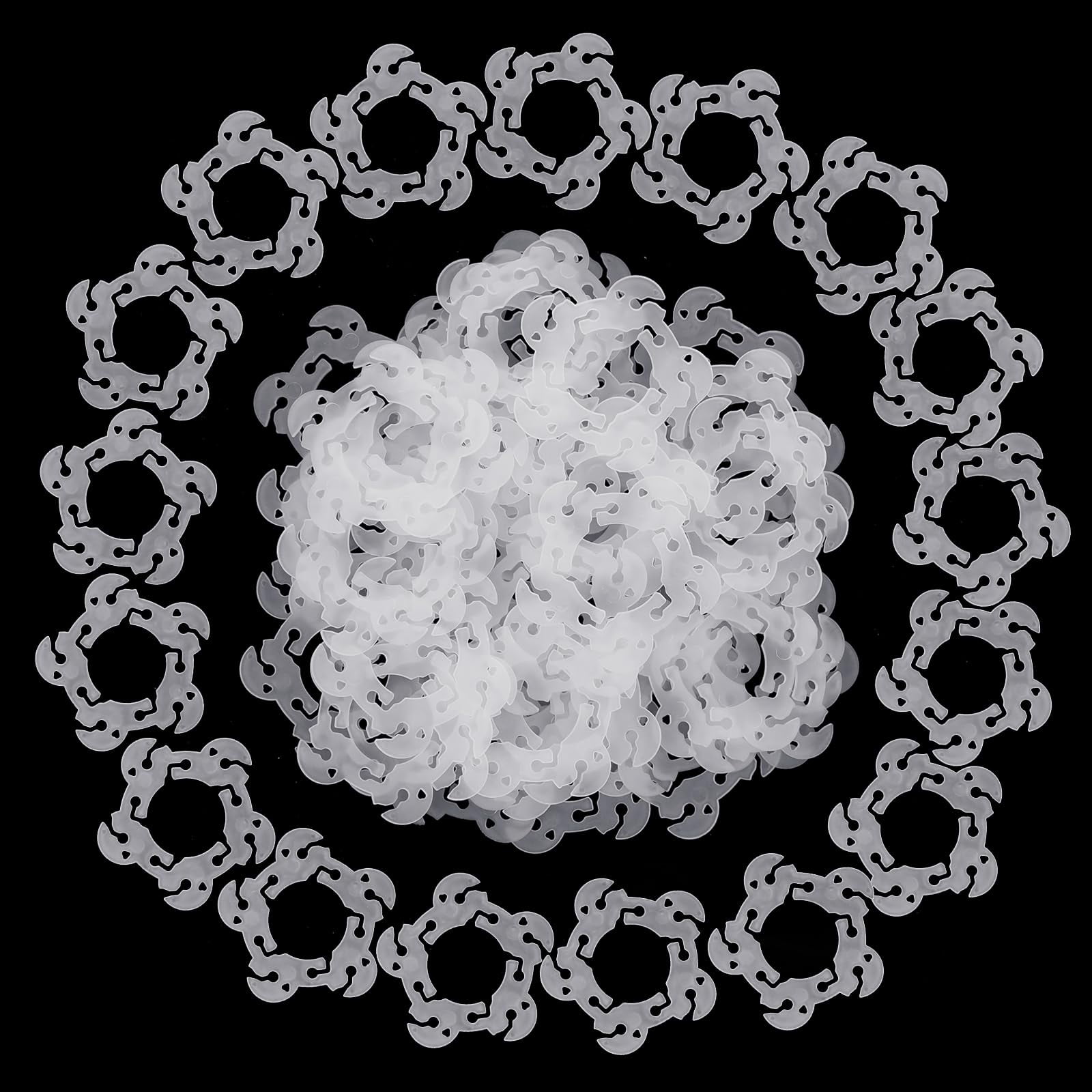 50Pcs Balloon Clips for Balloon Arch, Plastic Balloon Clips Balloon ...