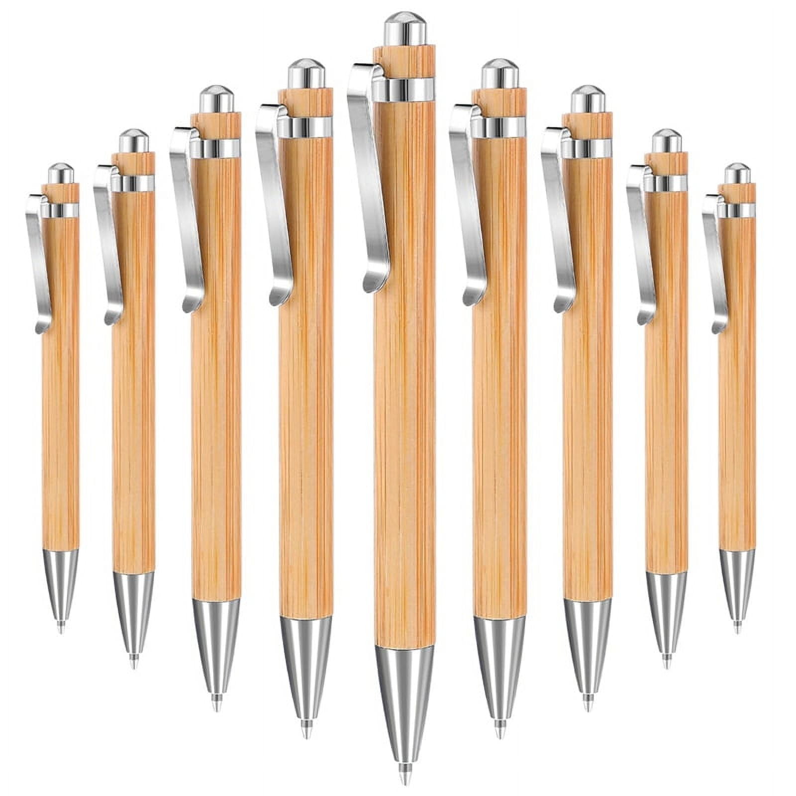 50Pcs Bamboo Pen Wood Ballpoint Pen Thank You Pen Bulk Appreciation Gift for Women Men Office ...
