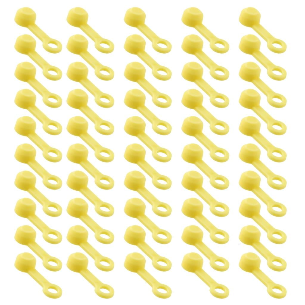 50Pcs Bike Bleed Nipple Cover Soft Rubber Brake Screw Caps Easy to Use ...