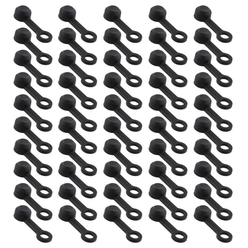 50Pcs Bike Brake Bleeder Rubber Cap Brake Bleed Nipple Cover Brake ...