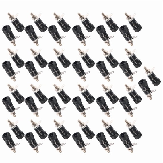 50Pcs Binding Posts Terminals 4mm Banana Plugs Socket Terminals ...
